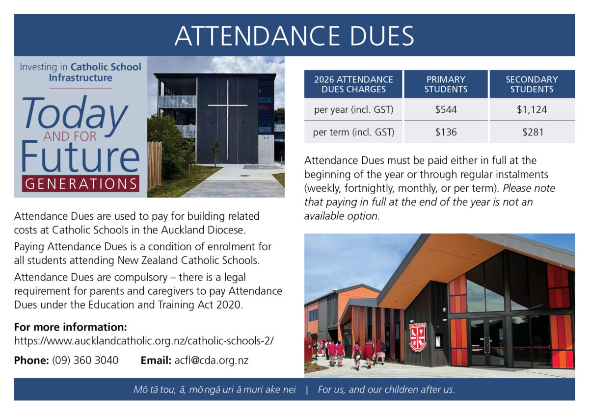 St Paul's School, Massey | Attendance Dues - St Paul's School, Massey